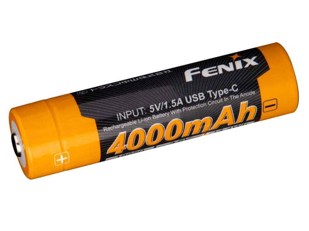 Fenix 18650 4000mAh | USB-C dobíjecí baterie, Li-ion